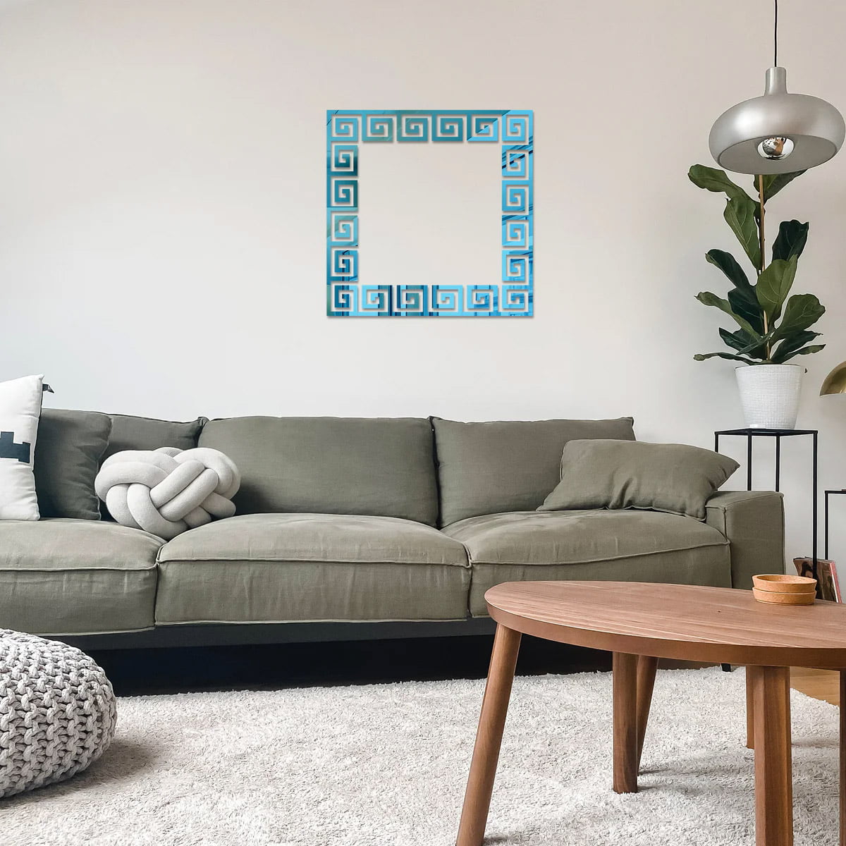 Acrylic Greek Mirror Wall Decor - Decor Wala
